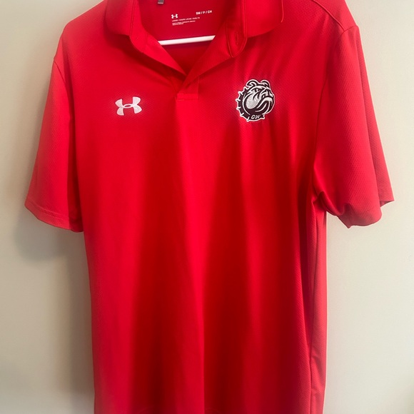 Under Armour | Shirts | Under Armour Red Performance Polo Shirt Gardner ...